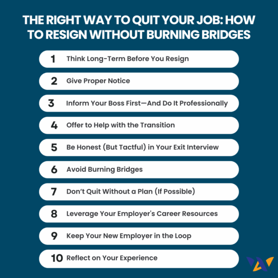 How to Quit Your Job Without Burning Bridges: 10 Smart Steps